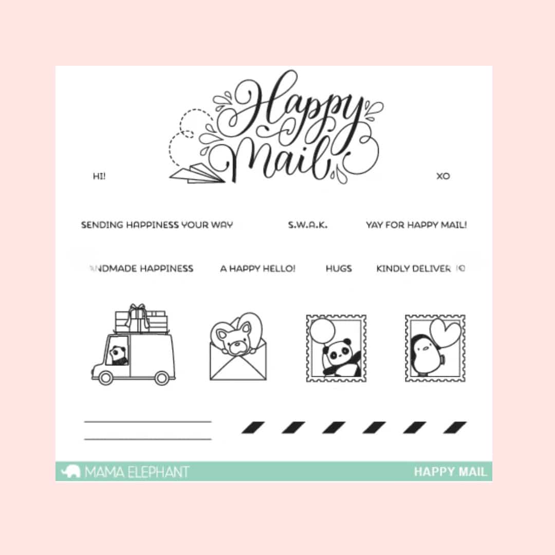 Sello Happy Mail - Scrapttina