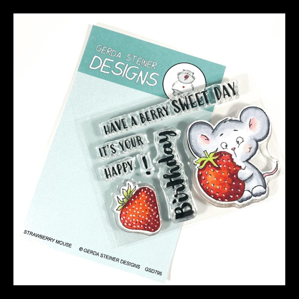 Sellos Strawberry Mouse GSD - Scrapttina